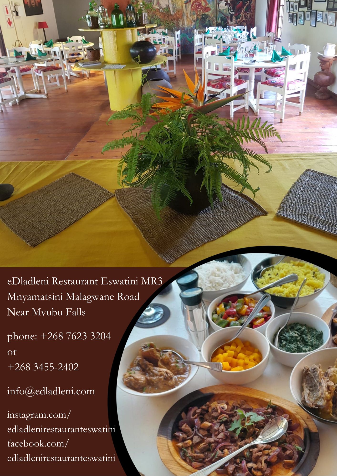 Contact | eDladleni Restaurant